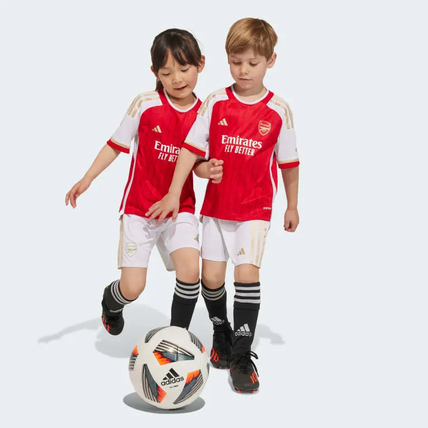 Arsenal 23/24 Home Kit Junior Full Set Shirt & Short – Wolf Locker